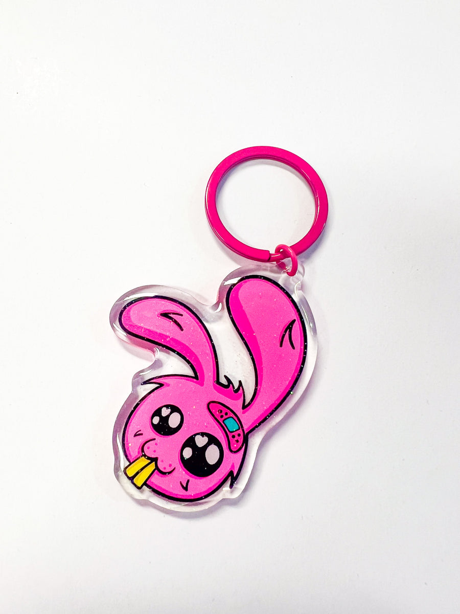 Kawaii Bunny - Keyring Glitter - Drift bunny decals