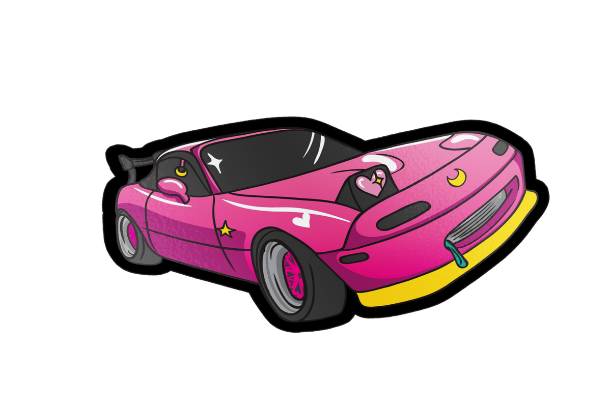 Moon mx5 diecut - Drift bunny decals